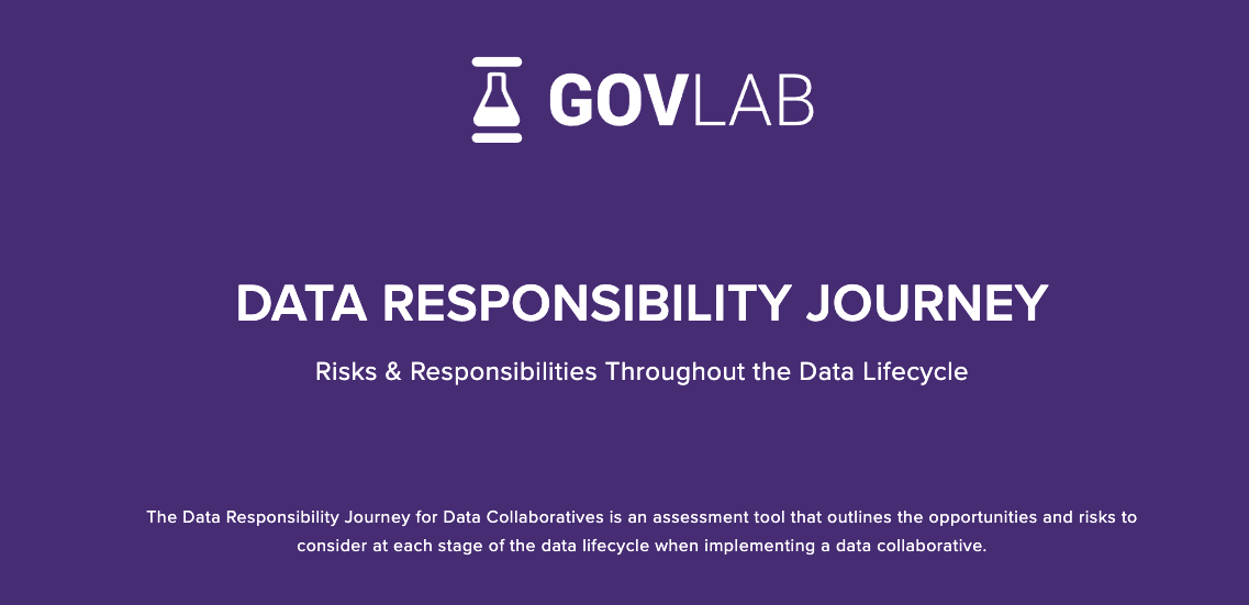 Data Responsibility Journey Assessment Tool - data.org