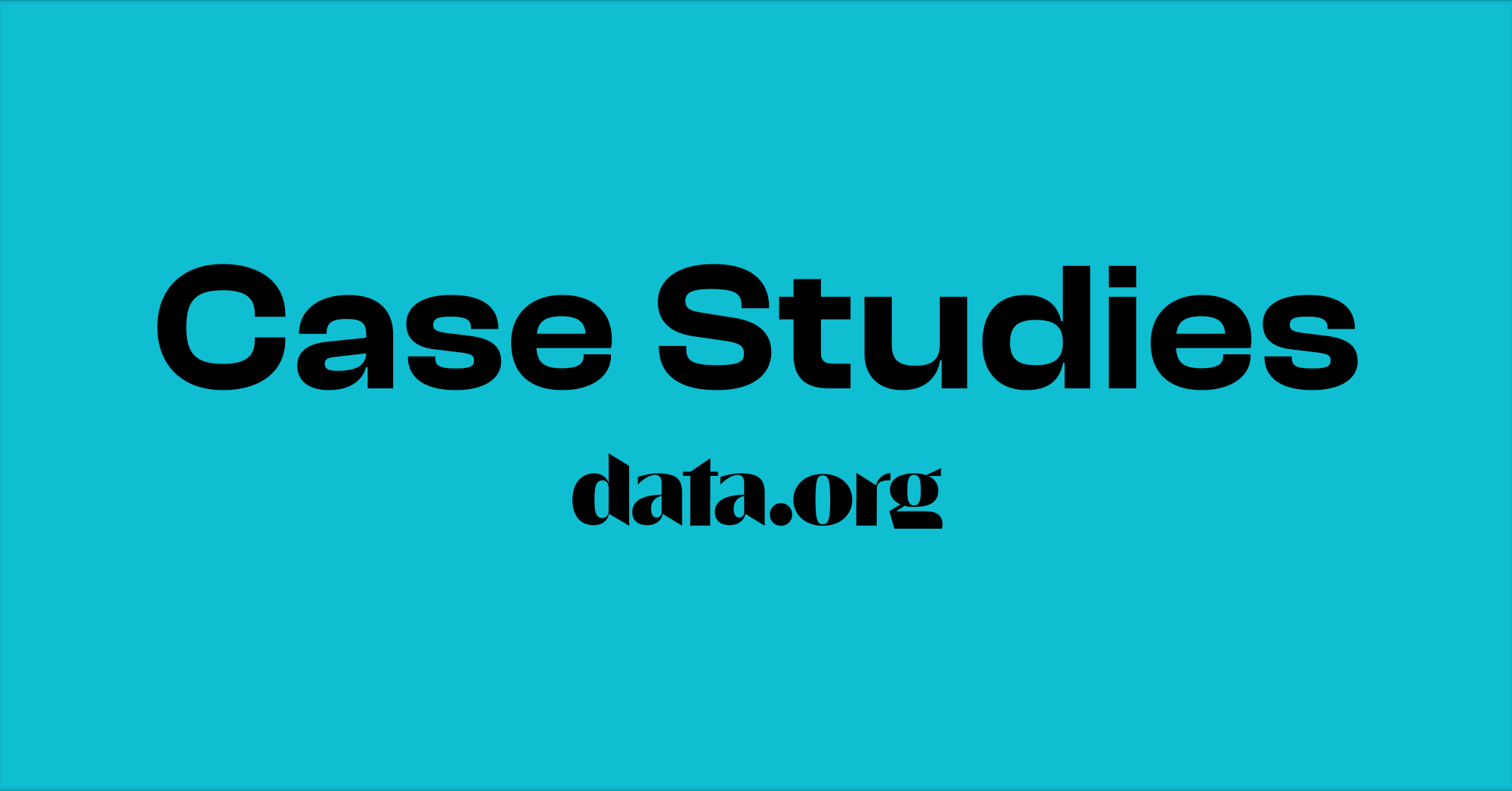 Case Studies - data.org